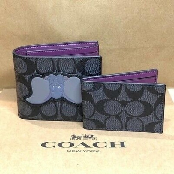 Coach | Bags | Coach Disney Dumbo 3 In Wallet | Poshmark